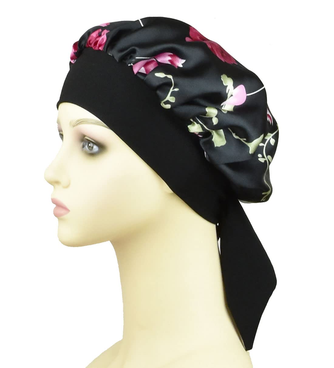 Kids Bonnets for Girls Sleeping Satin Bonnet for Kids Girls Curly Hair Bonnet Silk Night Caps Satin Sleep Cap Adjustable Tie