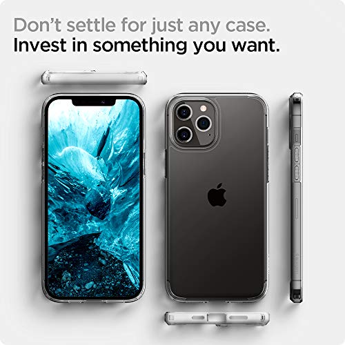 Spigen Ultra Hybrid [Anti-Yellowing PC Back] Designed for iPhone 12 Pro Max Case (2020) - Crystal Clear