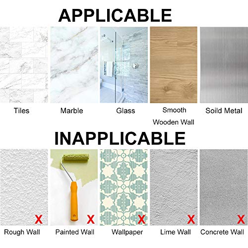 LAIGOO 8 Pcs Replacement Adhesive Stickers for Shower Caddy Corner, No Drilling Wall Hooks Adhesive Strips for Bathroom Shelves