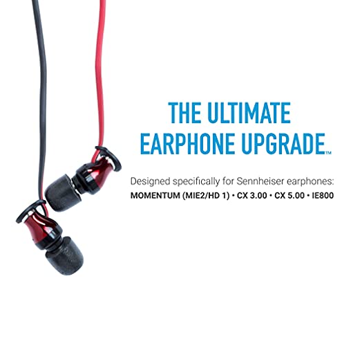 Comply Isolation Noise Cancelling Memory Foam Earphone Tips for Sennheiser HD1 Momentum MIE2, IE 800 S, CX 3.00, 5.00 and 7.00BT, Premium Replacement Earbud Tips, Comfortable Secure Fit(S/M/L,3 Pairs)