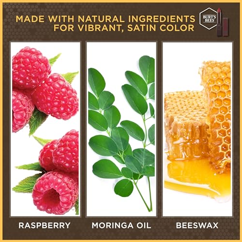 Burts Bees 100% Natural Moisturizing Lipstick, Orchid Ocean, 1 Tube