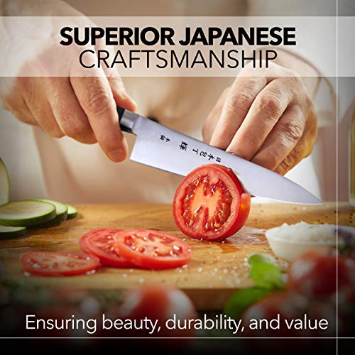 JCK ORIGINAL Kagayaki CarboNext Japanese Chef’s Knife, KC-2ES Professional Petty Knife, High Carbon Tool Steel Pro Kitchen Knife with Ergonomic Pakka Wood Handle, 5.9 inch