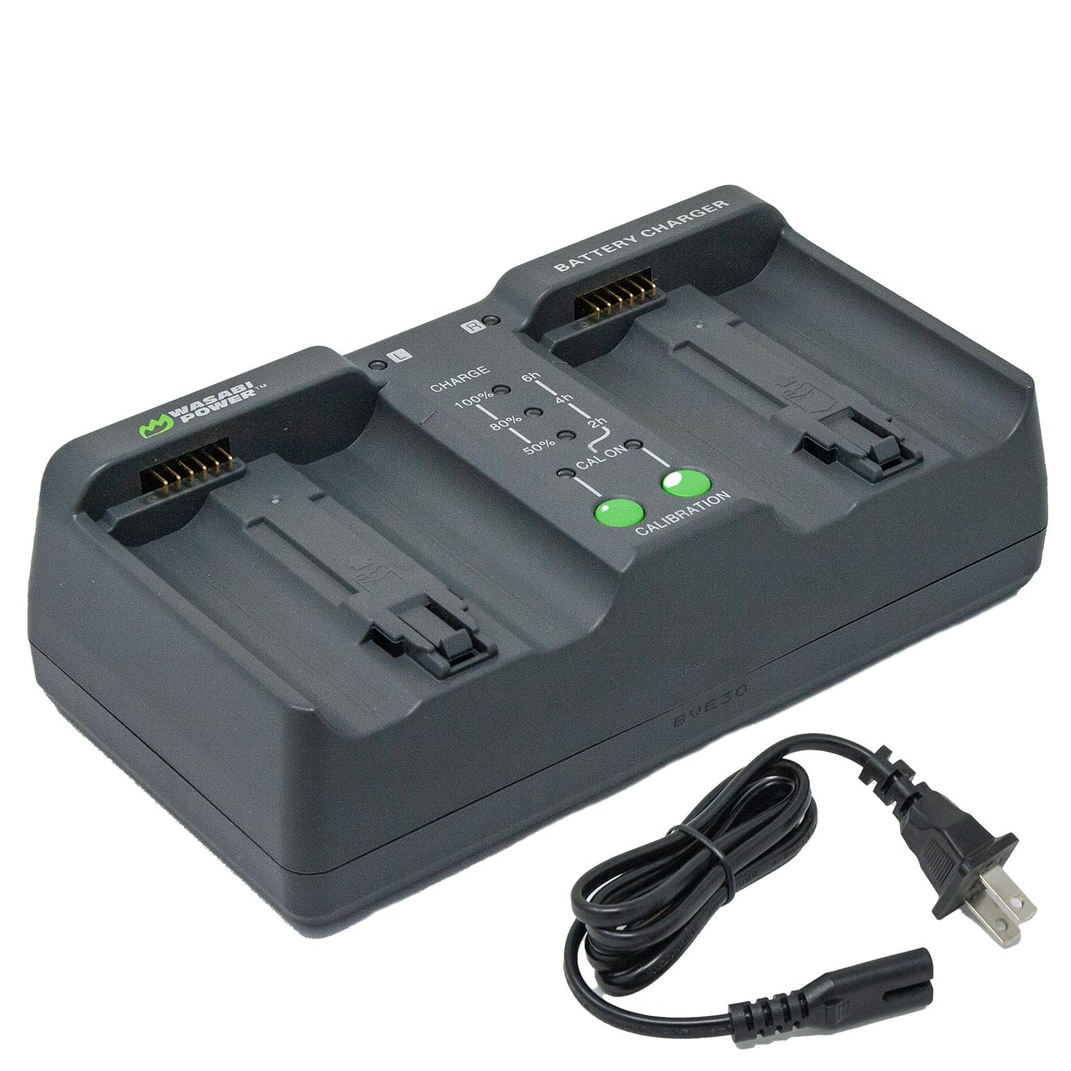Wasabi Power Battery (2-Pack) and Dual Charger for Nikon EN-EL18, EN-EL18a, EN-EL18b, EN-EL18c and Nikon D4, D4S, D5, D6, D850 (with adapters/Grips)