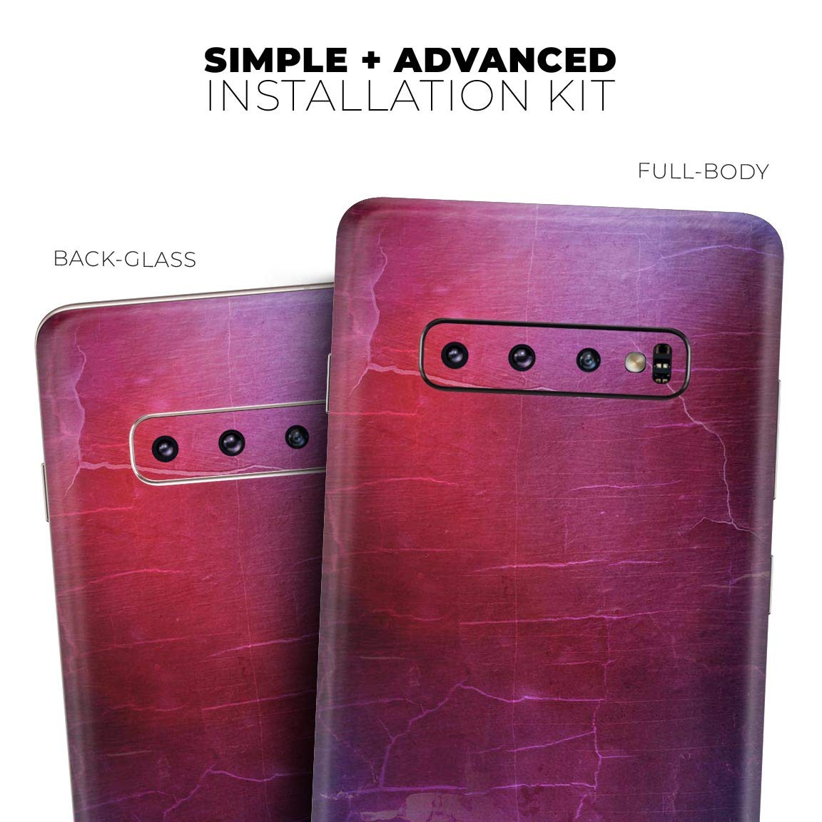 DesignSkinz Abstract Fire & Ice V3 Protective Vinyl Decal Wrap Skin Cover Compatible with The Samsung Galaxy S20 (Screen Trim & Back Glass Skin)