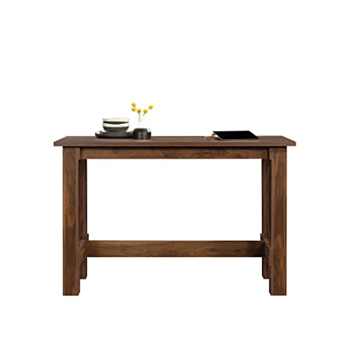 Sauder Boone Mountain Counter Height Dining Table, L: 55.12" x W: 25.59" x H: 35.39", Grand Walnut Finish