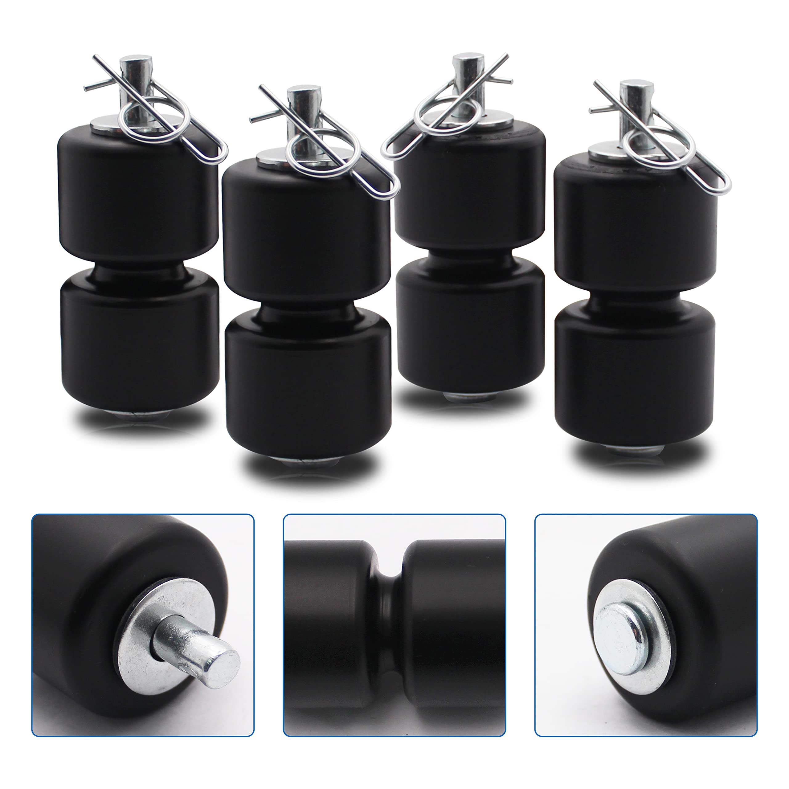 4-Pack GMNR-925 Rollers Pins Washers Rings Kit Replacement for Trailer Tailgate Lift Assist