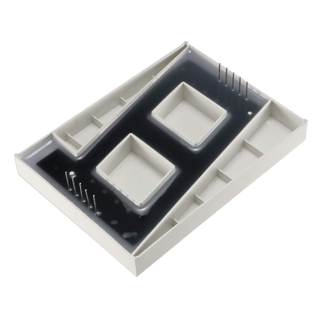 uxcell Common Anode 10 Pin 1 Bit 7 Segment Display 4.8 x 3.54 x 0.59 Inch 4" Red LED Display Digital Tube