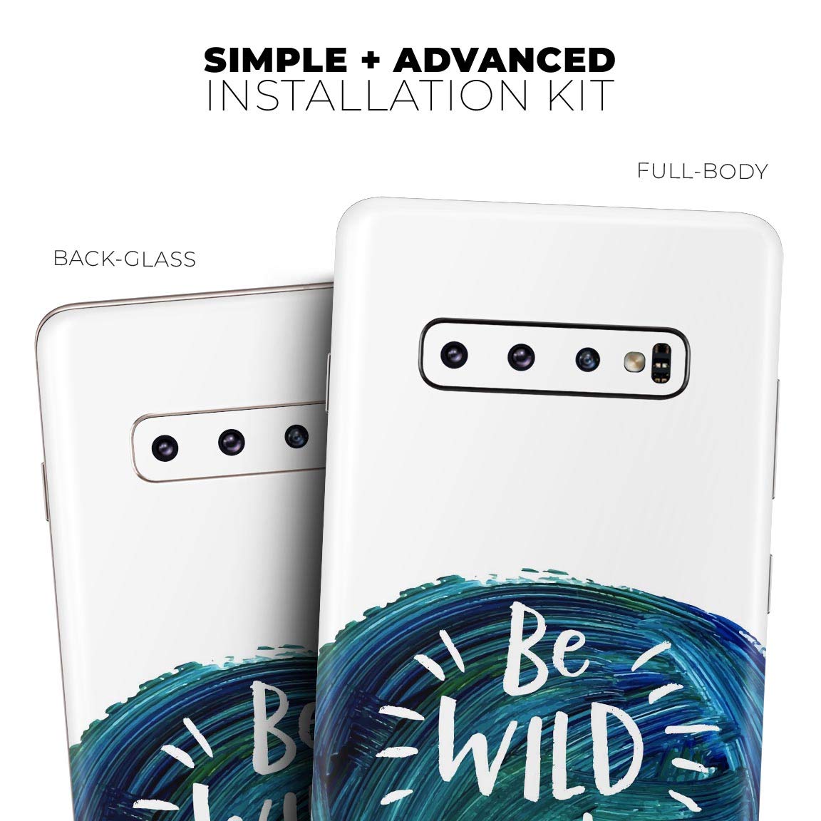 DesignSkinz Be Wild and Free Protective Vinyl Decal Wrap Skin Cover Compatible with The Samsung Galaxy S20 (Screen Trim & Back Glass Skin)