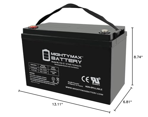 Mighty Max Battery 12V 110AH SLA AGM Battery Replacement for Group 31