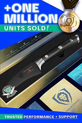 Dalstrong Tourne Peeling Paring Knife - 2.75" - Gladiator Series Elite - Forged German High-Carbon Steel - Sheath Included - NSF Certified