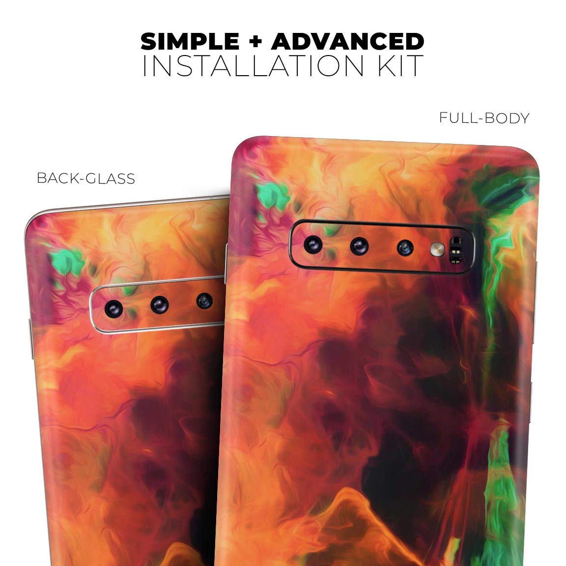 DesignSkinz Blurred Abstract Flow V41 Protective Vinyl Decal Wrap Skin Cover Compatible with The Samsung Galaxy S20 (Screen Trim & Back Glass Skin)