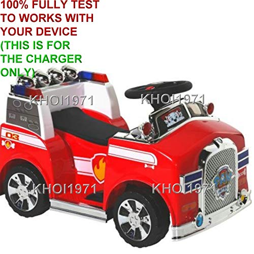 KHOI1971 Wall Charger AC Adapter Power Cable Cord Compatible with Dynacraft Paw Patrol Quad Marshall Ride on 8804-62 6V-Volt Battery