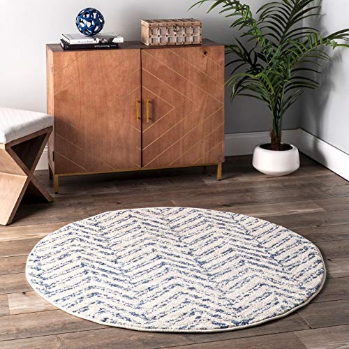 nuLOOM Rosanne Geometric Runner Rug, 2' 6" x 6', Blue