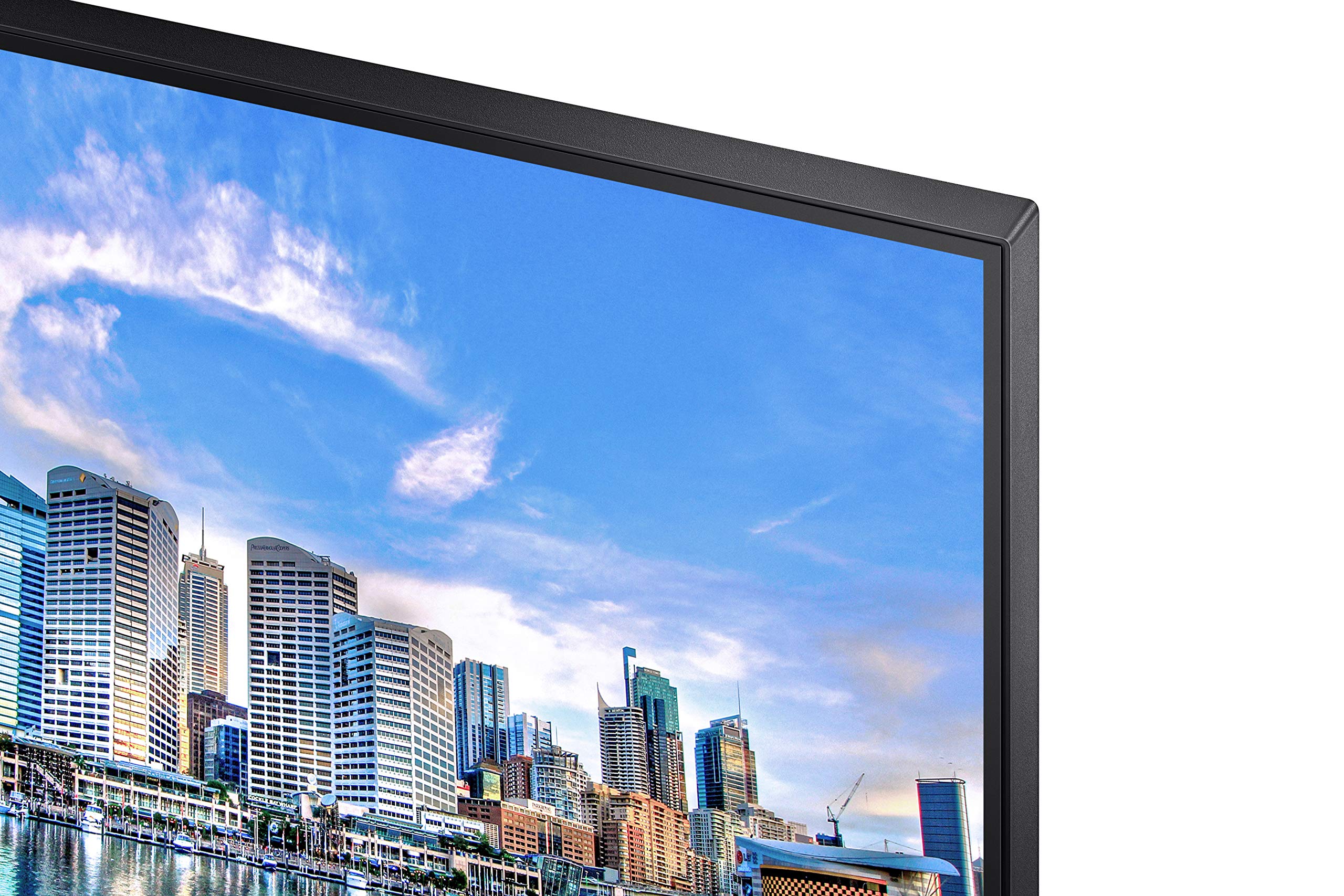 SAMSUNG FT45 Series 27-Inch FHD 1080p Computer Monitor, 75Hz, IPS Panel, HDMI, USB Hub, Height Adjustable Stand, 3 Yr WRNTY (LF27T450FQNXGO),Black