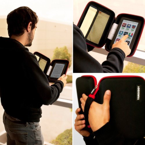 Mini Projector Case Travel Carrying Bag with Handles and Accessory Pockets fits Small Portable Projectors from TOUMEI, ARTLii, RIF6, PoFun, DBPOWER, TENKER, DR.J, GooDee, FUNAVO