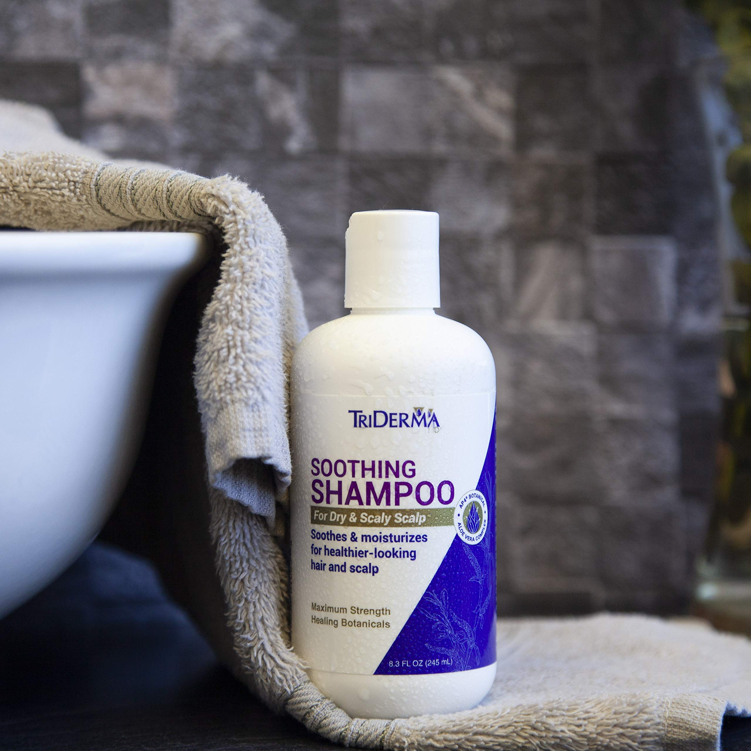 TriDerma Soothing Shampoo For Dry Scalp, Maximum Strength, Coal Tar Free, All Hair Types, 8.3 oz