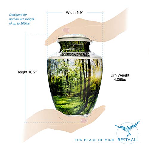 Peaceful Forest Urns for Ashes Adult Male. Cremation urns for Human Ashes Adult Female. Decorative urn for Human Ashes by Restaall