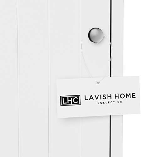 Lavish Home Bathroom Floor Cabinet-29 β, White