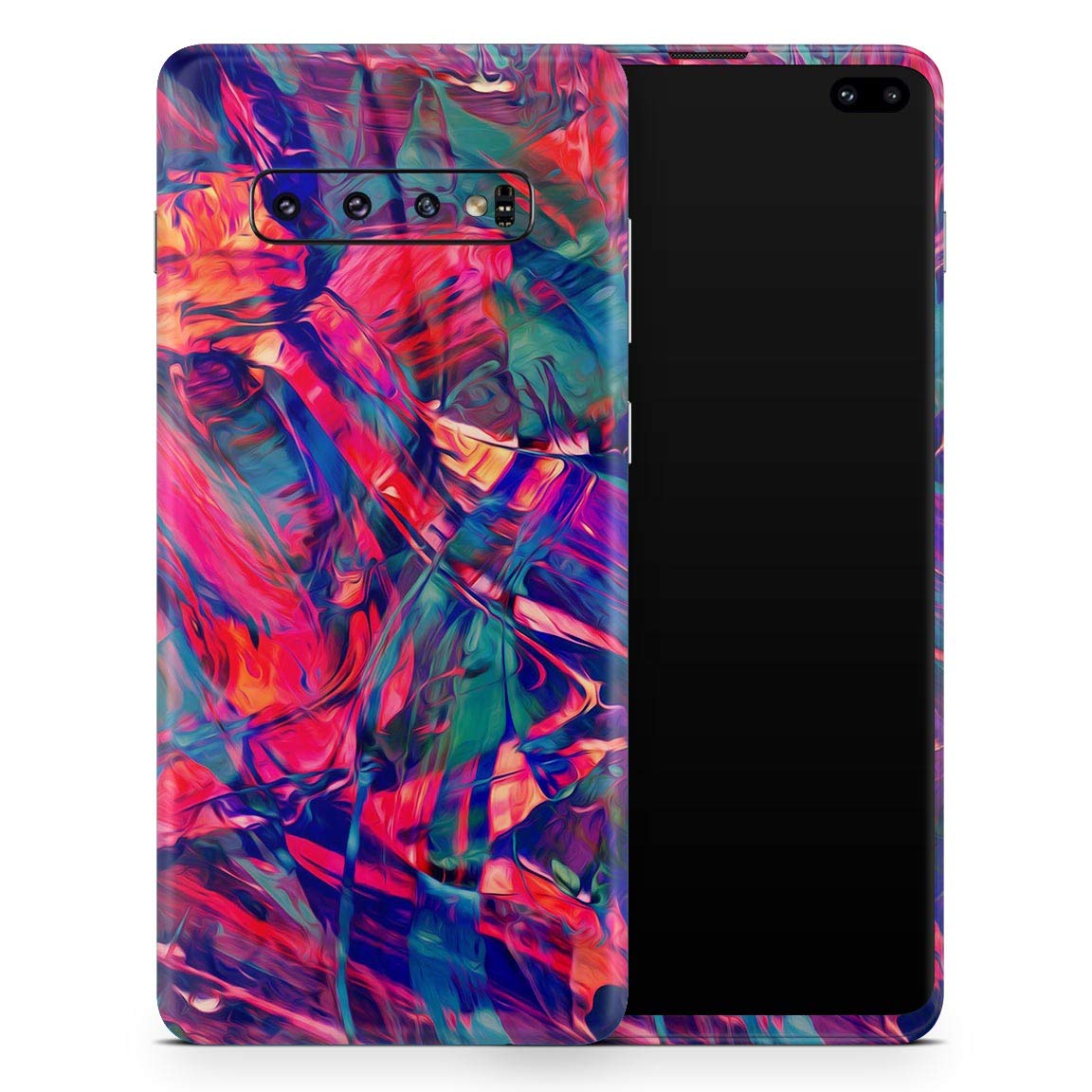 DesignSkinz Blurred Abstract Flow V44 Protective Vinyl Decal Wrap Skin Cover Compatible with The Samsung Galaxy S20 (Screen Trim & Back Glass Skin)