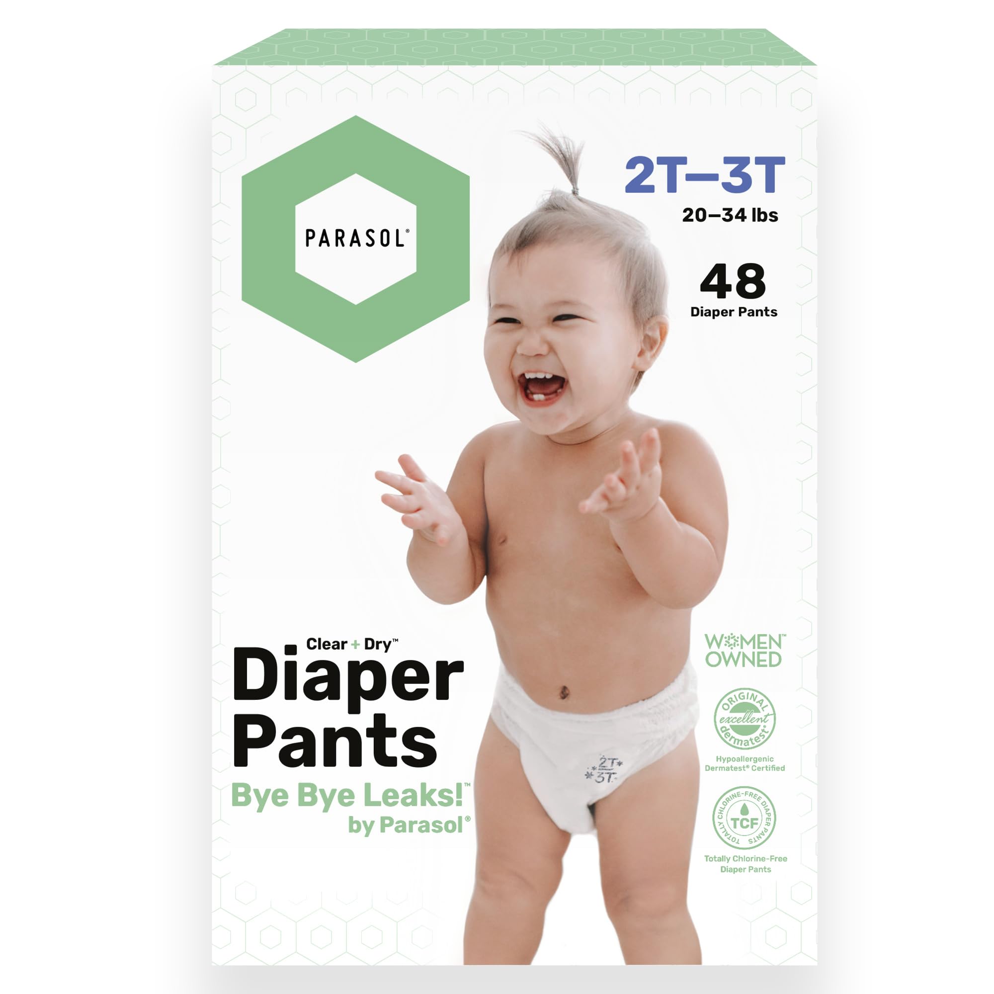 Parasol Clear+Dry Natural Disposable Diaper Pants