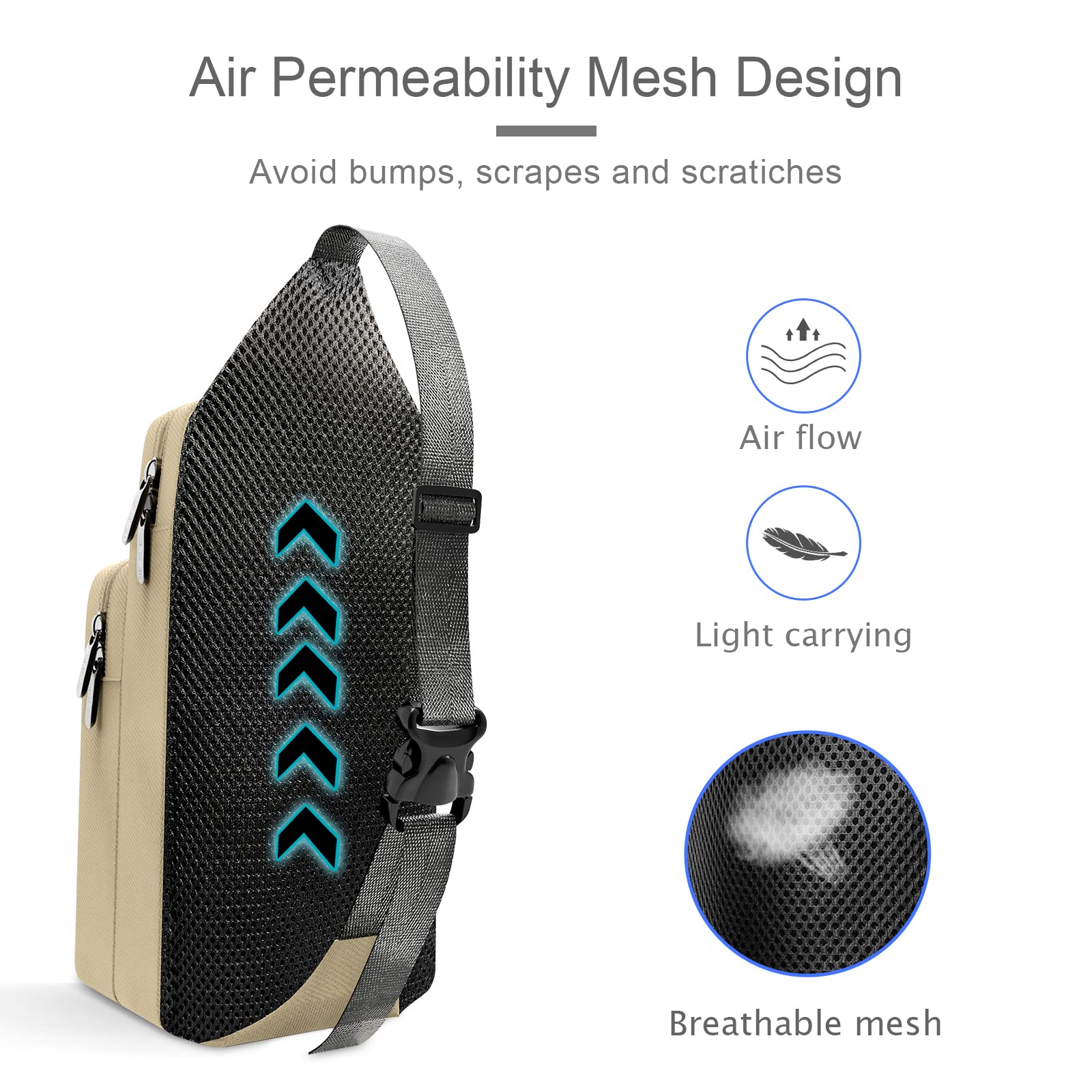 Steam Deck Carrying Bag, Switch/Switch OLED console&Accessories Travel Carrying Case, Mini Retro Console Style Travel Bag, Small Portable Sling Crossbody Shoulder Bag for Hiking Walking Biking (Gold)