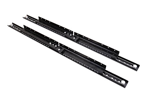 ECLV 33 1/2'' Table Leaf Sliding Brackets Dining Table Extender Brackets Coffee Table Slides,Computer Desk Extender,Black