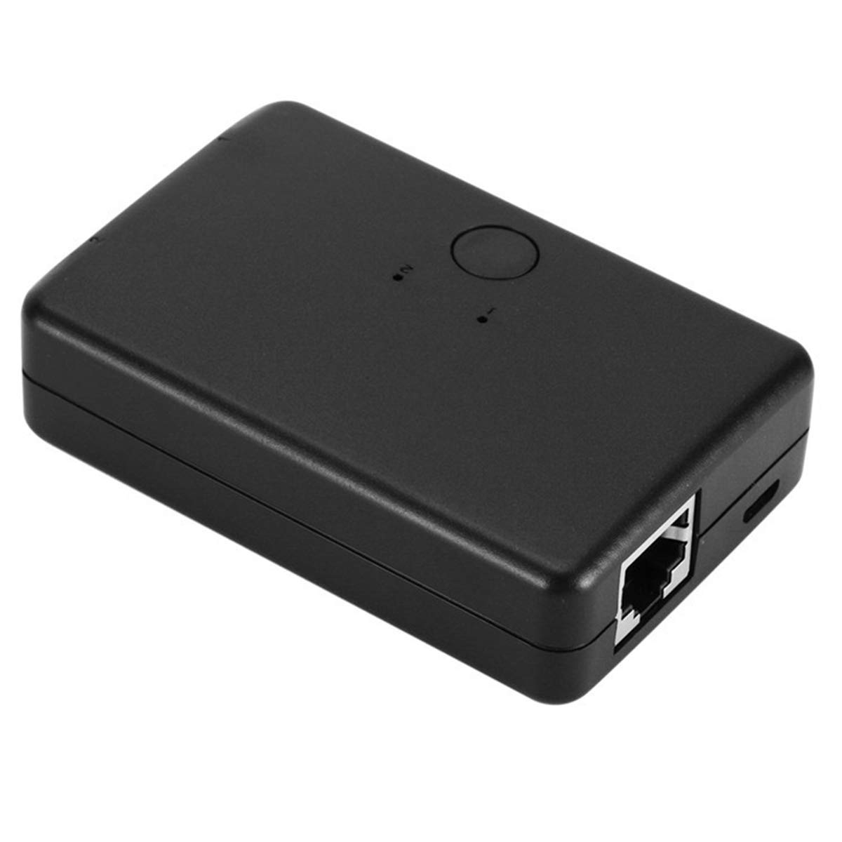 Ruiqas 2 Ports Network Switch, RJ45 Network Switch Box Computer Intranet Ethernet Network Splitter Adapter