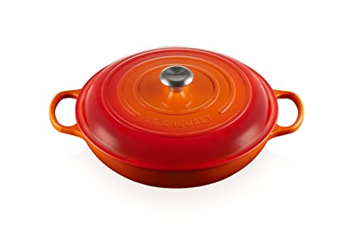 Le Creuset Enameled Cast Iron Signature Braiser, 5 qt. , Flame