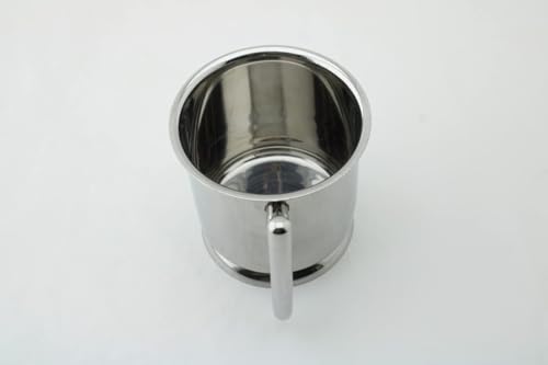 Stainless Steel Shaving Mug - Perfect for Wet Shaving - Unbreakable & Rust Resistant - Heavy Duty Heat Preservation Soap Bowl