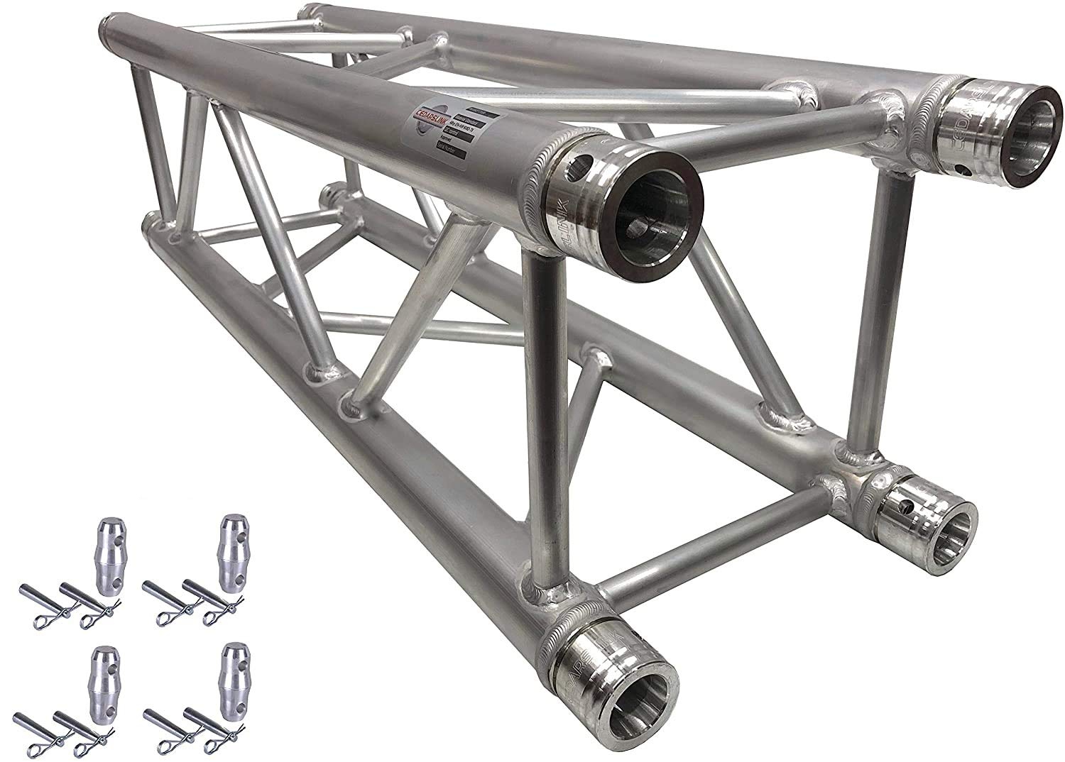 3.28FT 1 Meter Square Aluminum DJ Light Stand Truss Segment 290mm.x290mm. 11.42"x11.42". Fits All Major Name Brands! Includes Connection Parts!
