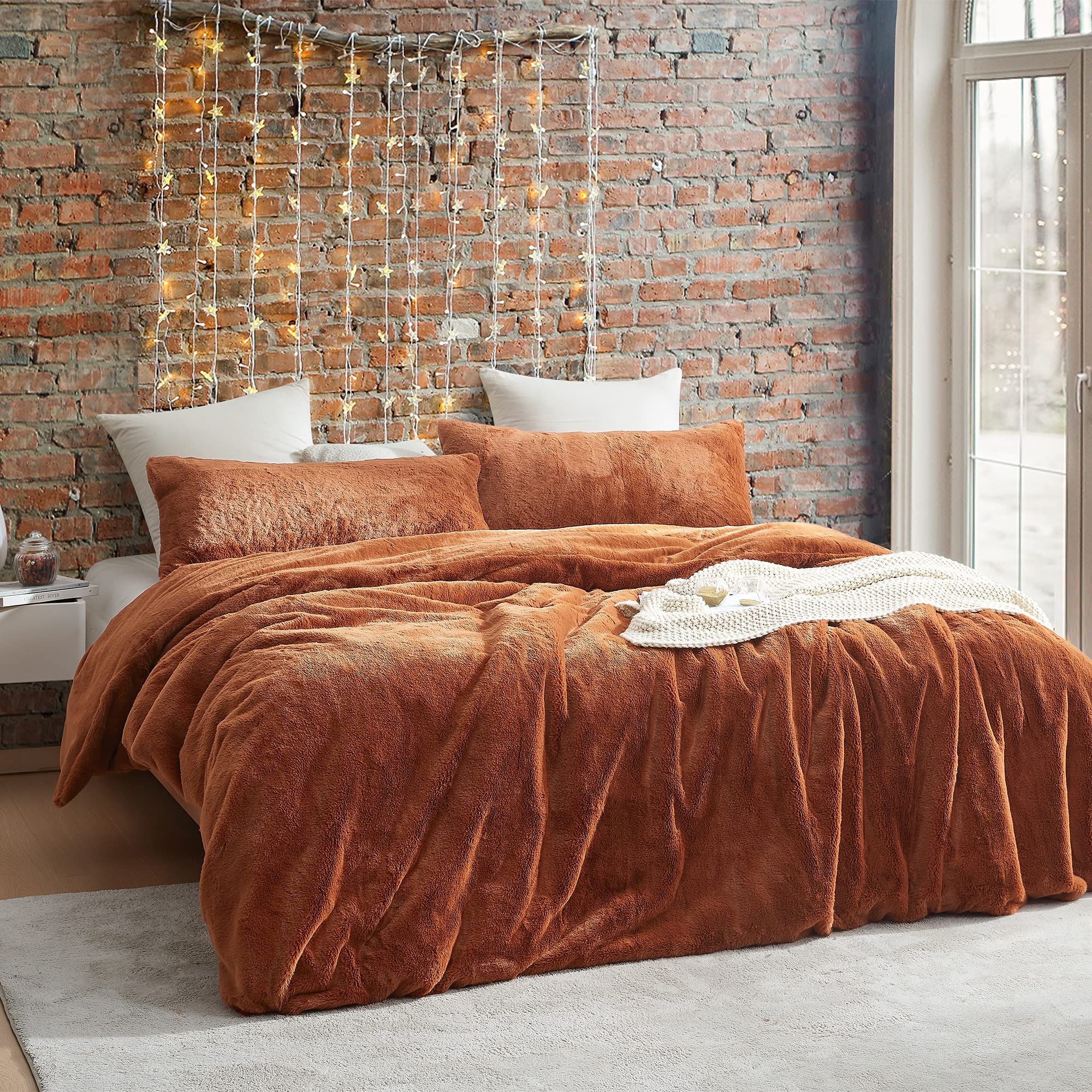 Byourbed Yellowstone Country - Coma Inducer® Oversized King Duvet Cover Set - Auburn Earth