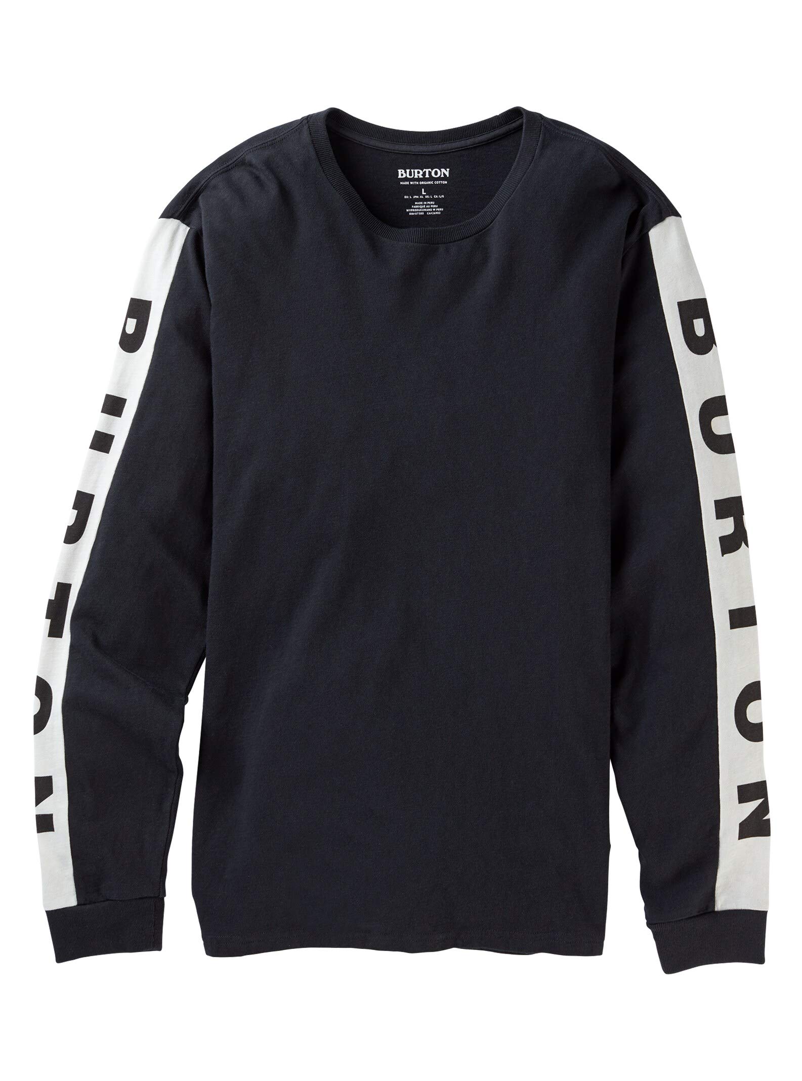 Burton Mens Lowball Long Sleeve, True Black, X-Large