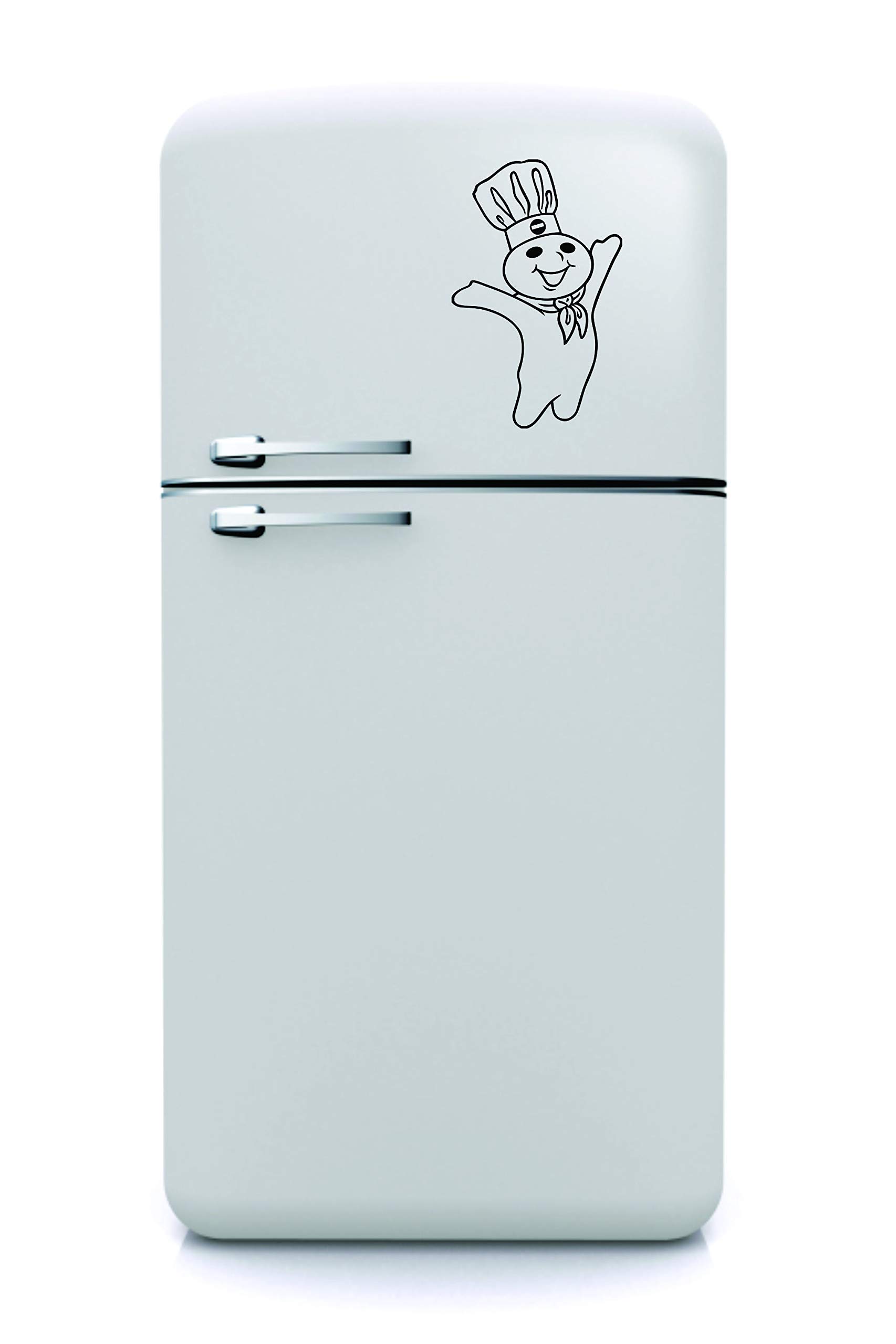 Pillsbury Doughboy Wall Decals for Walls/Pillsbery Dough-Boy Children Cartoon Character Sticker Art/Kitchen Design Cooking Decor/Baking Vinyl Decal Dough Boy Cookies Rolls Chef Size 10x8 inch