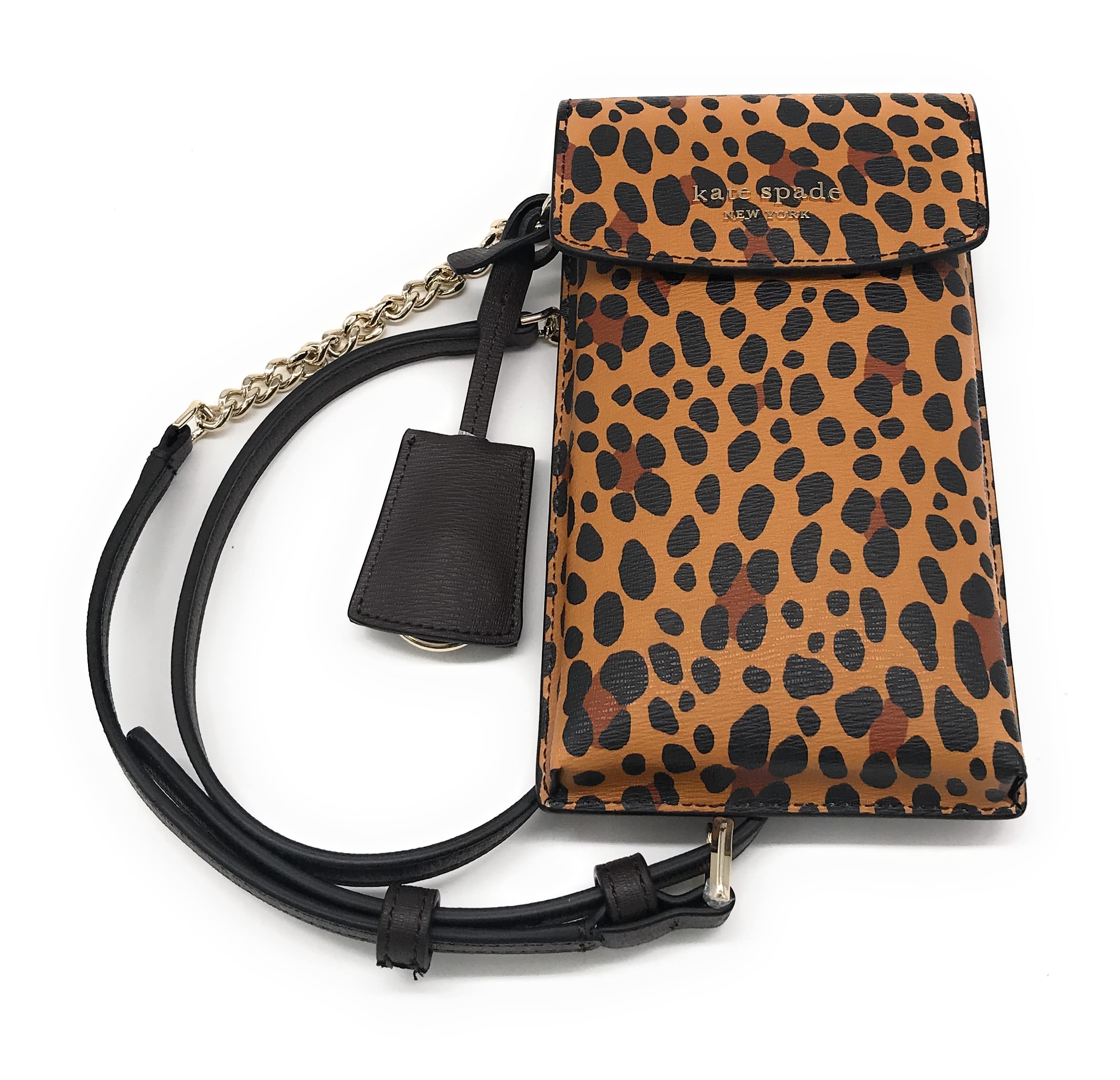 Kate Spade New York Spencer Leopard North South Phone Crossbody