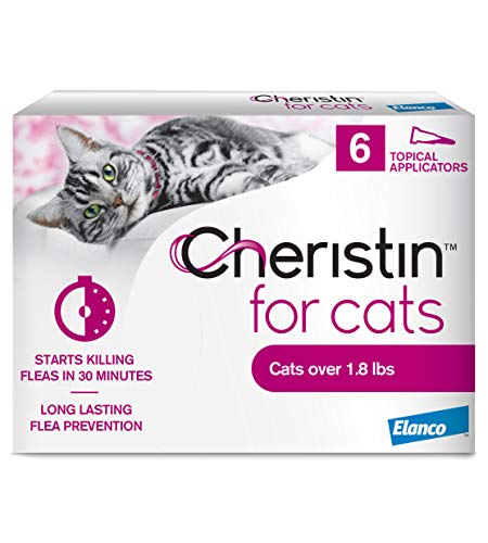 Cheristin for Cats Topical Flea Prevention – Starts Killing Fleas in 30 Minutes, 6 Dose