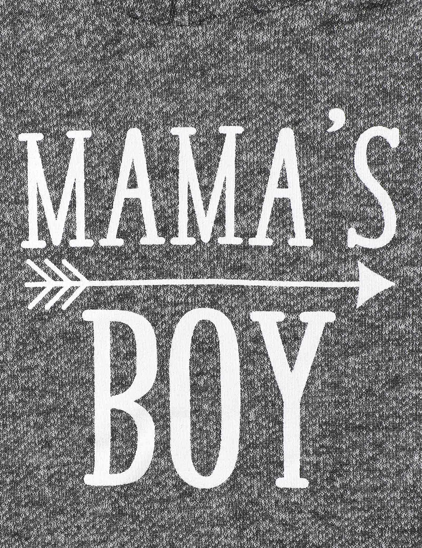 Fommy Baby Boy Clothes 0-3 Months, Baby Clothes Mama's Boy Letter Print Long Sleeve Romper for Baby Boy