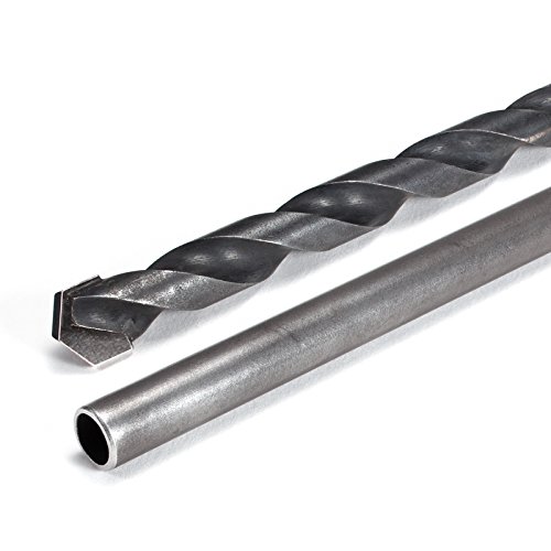SnakeBit Drill 3/8" x 18" Wood & Masonry Cable Installer Drill Bit - Hollow Shank - 2 Pack - MADE IN USA
