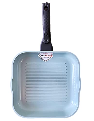 7 piece JADE COOK Set 9.5" Fry Pan, 11" Fry pan, 10" Round griddle, 11" Square grill pan 9.5" Casserole, 5.5" Milk Pot (KFCC Die Cast)