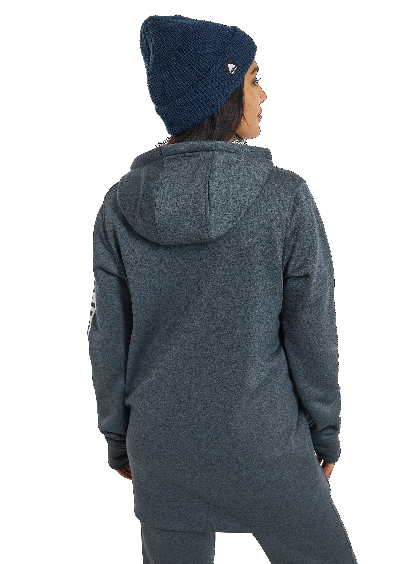 Burton Women's Standard Oak Long Pullover Hoodie, Dress Blue Heather, Small