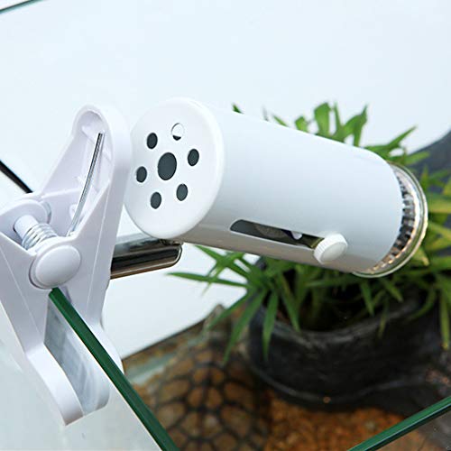 superdream Reptile Lamp Fixture Holder, Adjustable Stand Socket for Pet Brooder Lizard Turtle Snake Aquarium Habitat Heat Lamps (Write)
