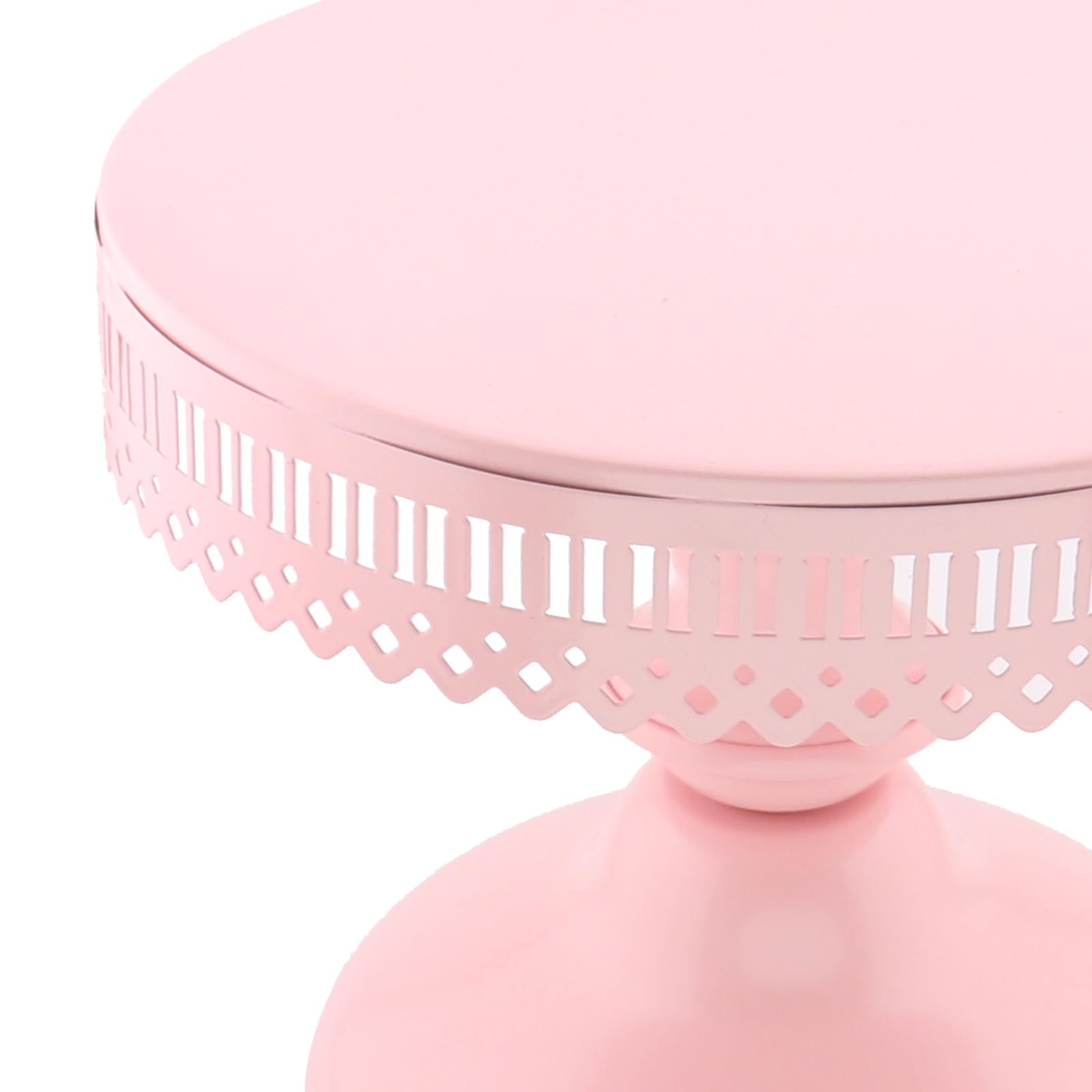 3-Set Cake Stand Round Cake Stands for Wedding Event Birthday Party Baby Shower (Pink)