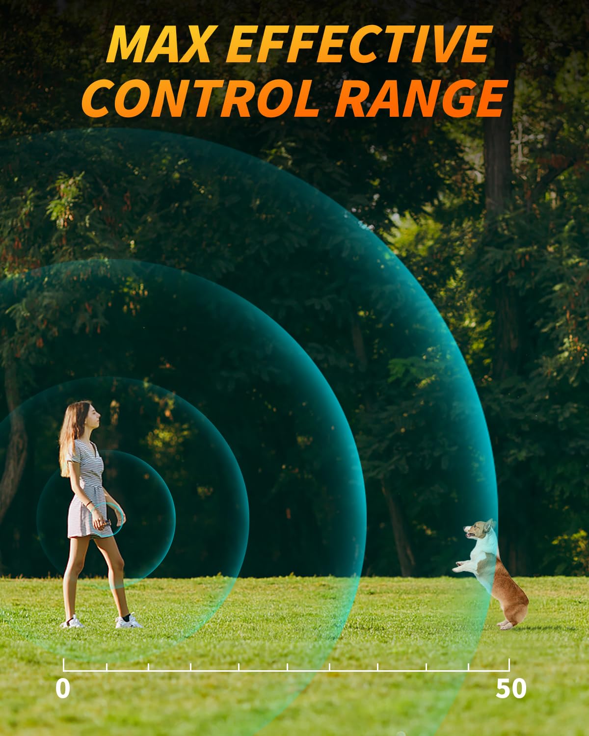eladyne Ultrasonic Dog Bark Deterrent Devices, Anti Bark Dog Training & Behavior aids-3X Sonic Emitters 4 Modes 50ft Range Control-Barking Silencer Indoor & Outdoor, Rechargeable