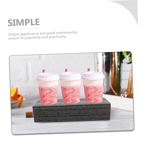 4pcs Milk Tea Drink Cup Holder Coffee Mugs Coffee Cup Drinks Foam Beverage Can Holder Coffee Mug Insulated Coffee Container Outdoor Cup Tray Drink Packing Carrier Bracket re-usable