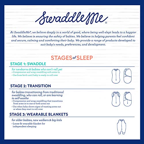 SwaddleMe Original Swaddle – Size Large, 3-6 Months, 3-Pack (Super Star), superstar boy