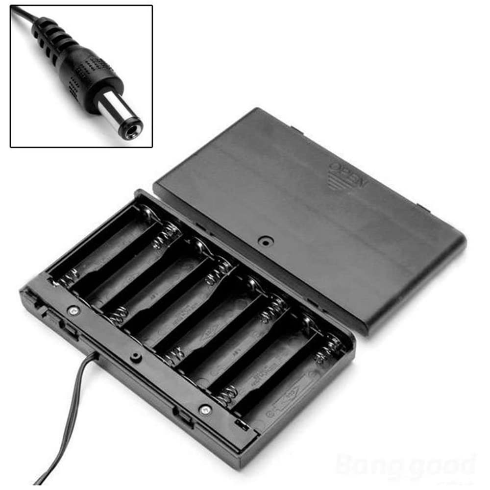 3 Pack USB Female Socket 4AA Battery Box Black,USB Battery Holder, 6V,with On/Off Switch and Cover, with USB Port Cable…