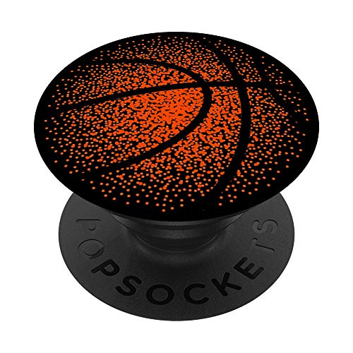 Cool Basketball Pixel Art Black Gift For Boys or Girls PopSockets Swappable PopGrip