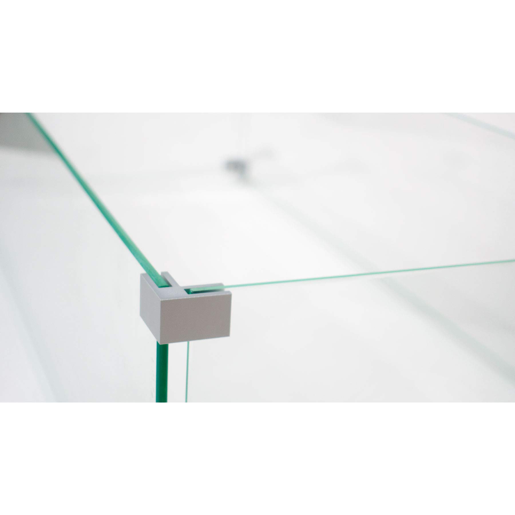 AMS Fireplace Fire Pit Table Rectangular Tempered Glass Wind Guard-Fire Flame Guard Protective 1/4" Thick Rectangular Wind Guard - Flame Guard (35" L x 15" W x 8" H)