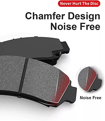 4Pcs Premium Ceramic Front Disc Brake Pads Compatible for 2010-2017 Expedition, 2010-2017 f150, 2010-2017 Navigator