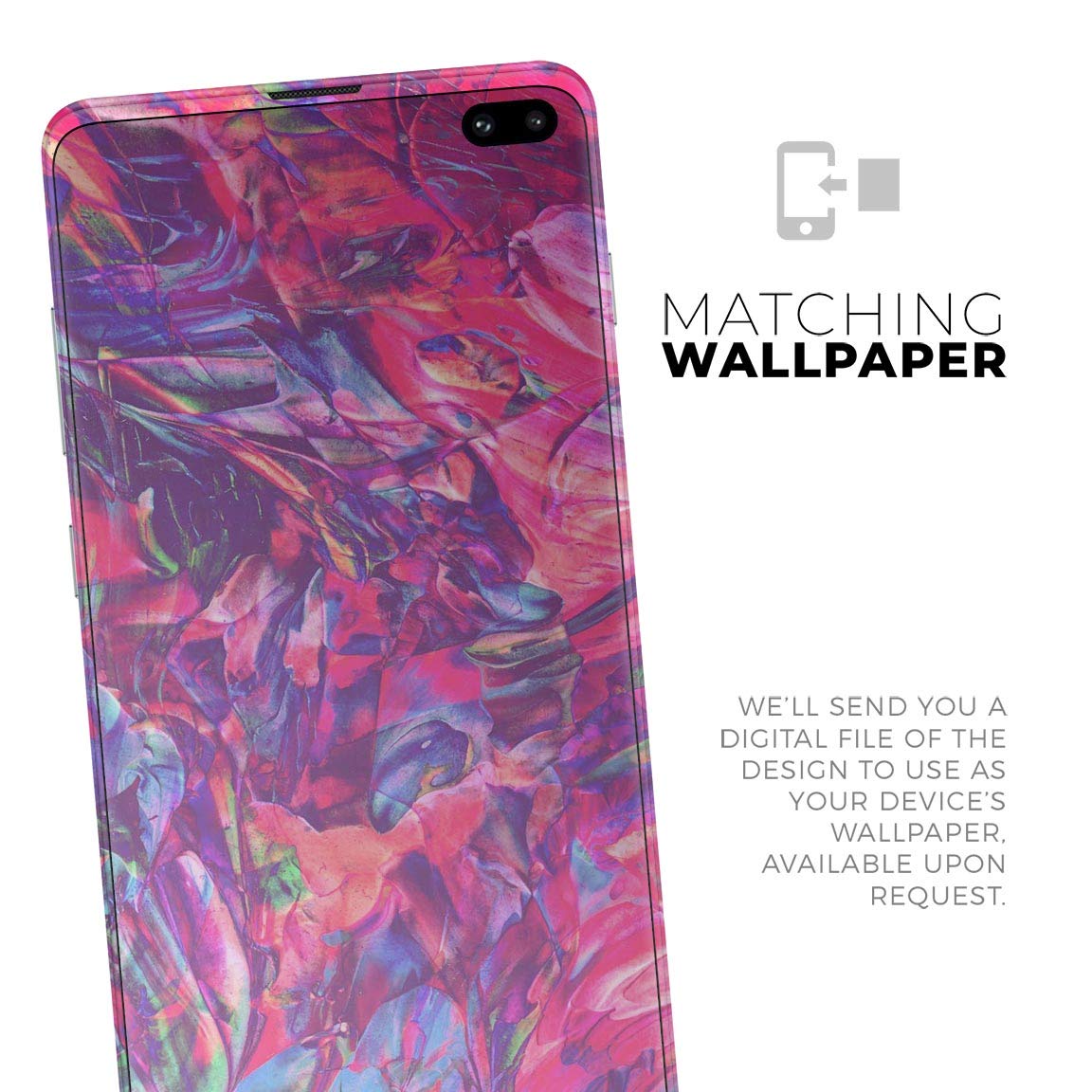 DesignSkinz Liquid Abstract Paint Remix V76 Protective Vinyl Decal Wrap Skin Cover Compatible with The Samsung Galaxy S20 (Screen Trim & Back Glass Skin)