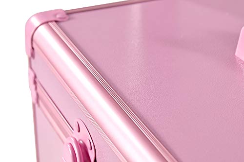 Train Case Rolling 5-in-1 with nail polish holder Portable Makeup Professional Cosmetic Organizer Makeup Traveling case Trolley Cart Trunk